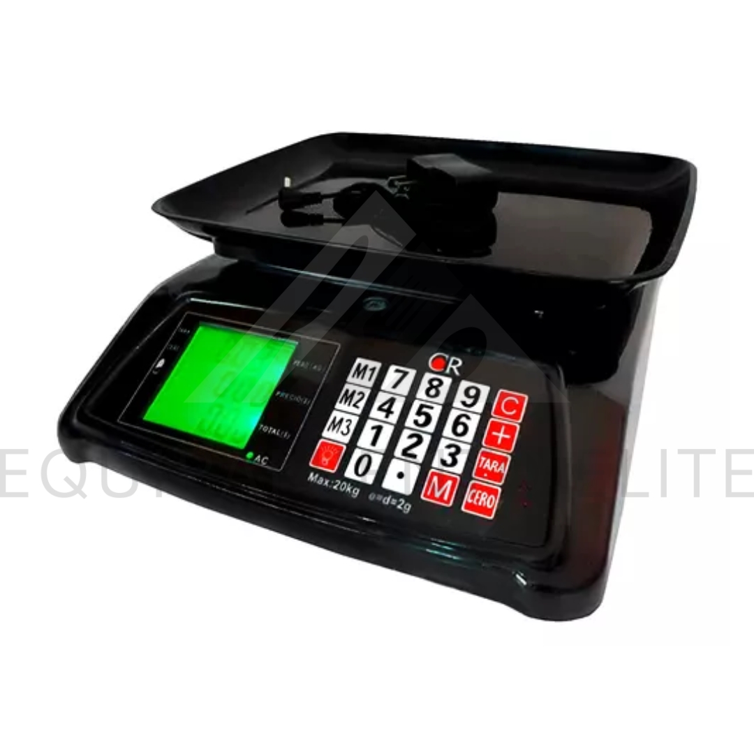 Bascula Comercial Noval CR-20 Peso - Precio y Total de 20 kg.a 2g ...